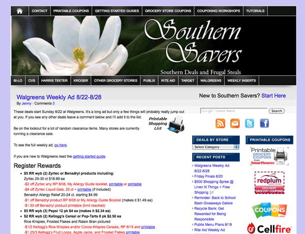 Southern Savers Case Study, Part I: Layout and Composition — SitePoint