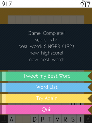 Topple Towers of Letters in SpellTower for iOS — SitePoint