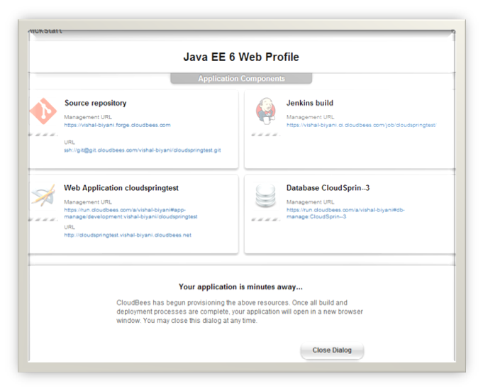 CloudSpring | Zero to Cloud in Ten Seconds: CloudBees ClickStart