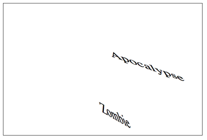 Surviving the Zombie Apocalypse: Text, Paths and Basic Animation