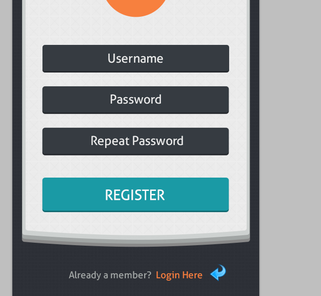 Design a Flat Registration Screen in Photoshop — SitePoint