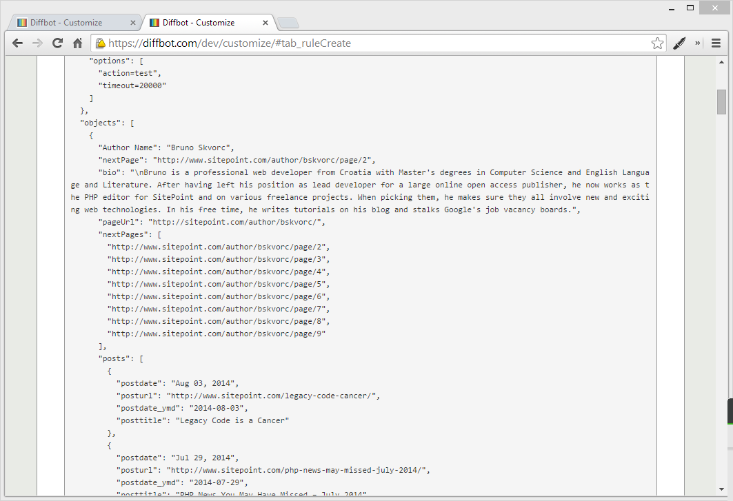 Analyze SitePoint Author Portfolios with Diffbot — SitePoint