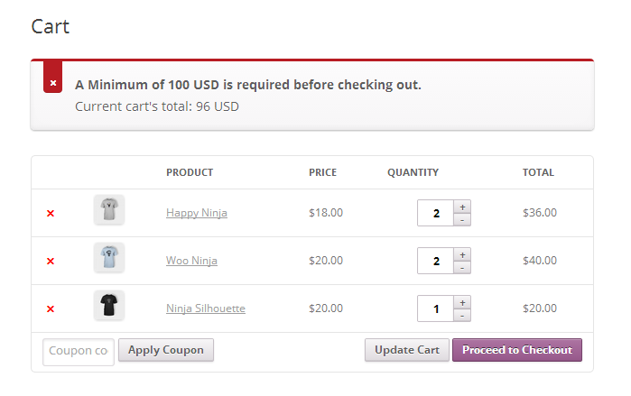 Setting Minimum Checkout Requirements in WooCommerce