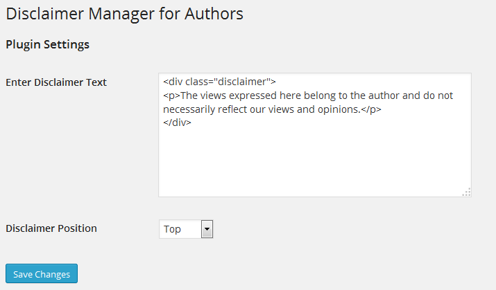 Building a Disclaimer Notice Plugin for Multi-Author Blogs — SitePoint