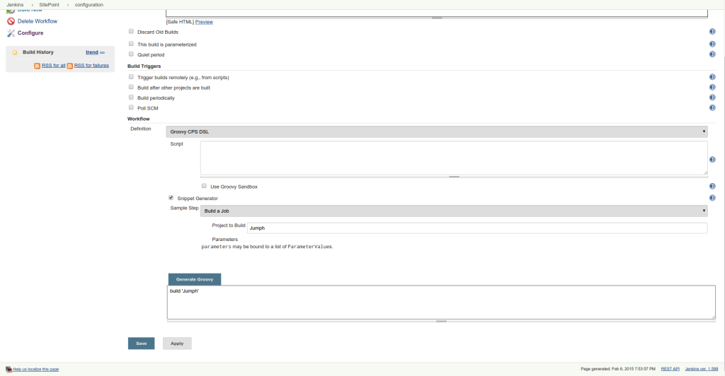 Supercharge Continuous Delivery in Jenkins with the Workflow Plugin