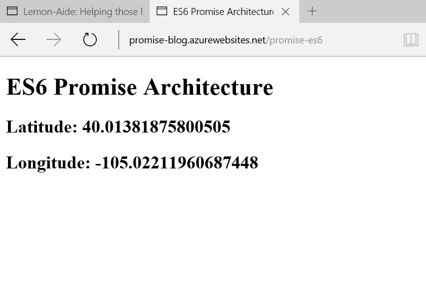 Moving to Modularized Promises via Geolocation — SitePoint