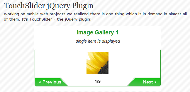 Mobile TouchSlider jQuery Plugin - SitePoint